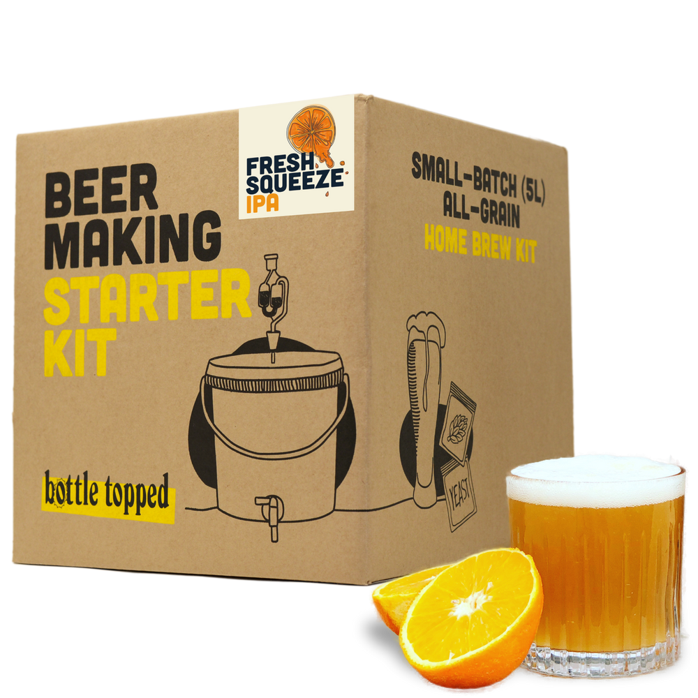 Craft Beer Home Brew Starter Kit - All-Grain, 9-Pint Beer Making Kit ...